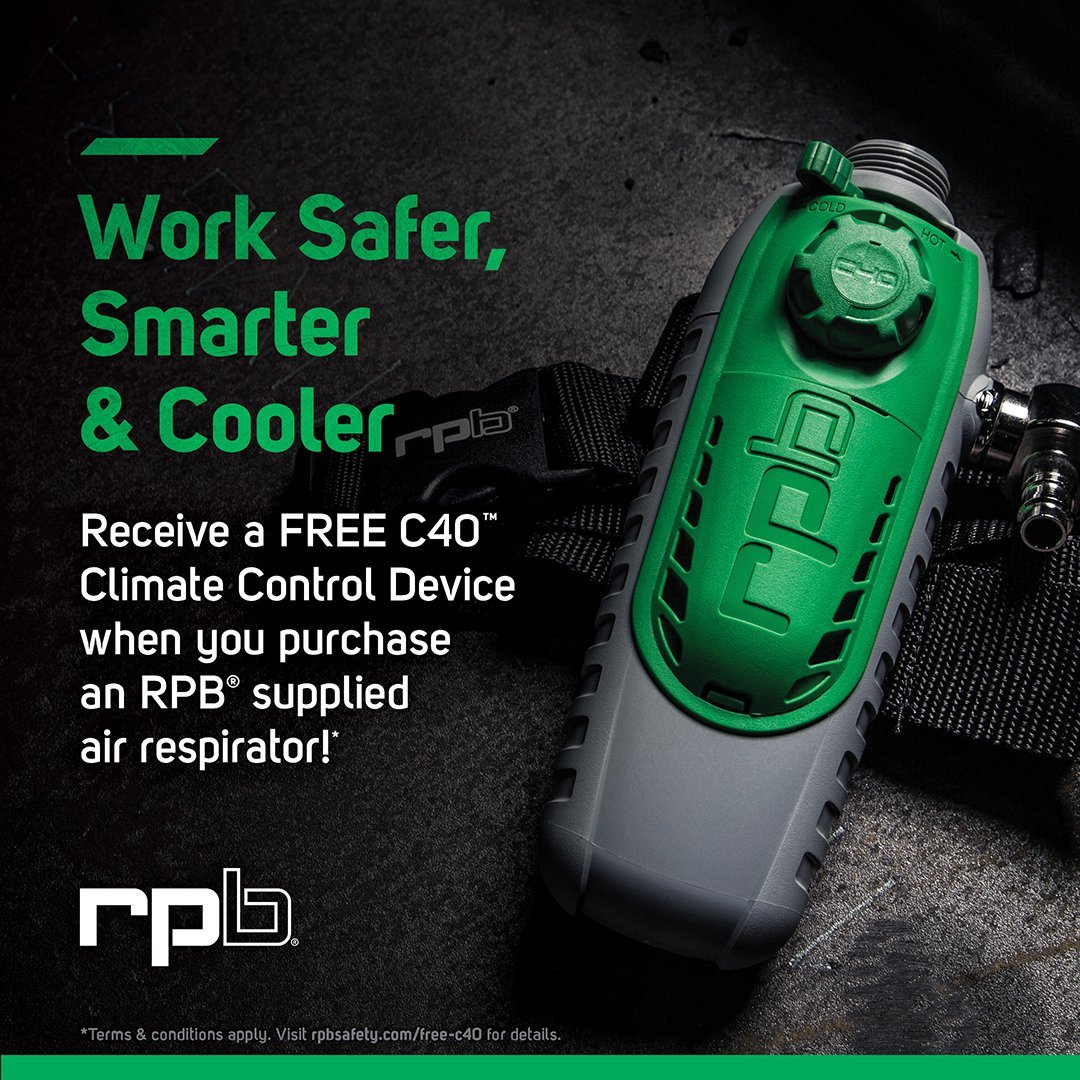 Free C40 Climate Control w/ Select Supplied Air Respirators