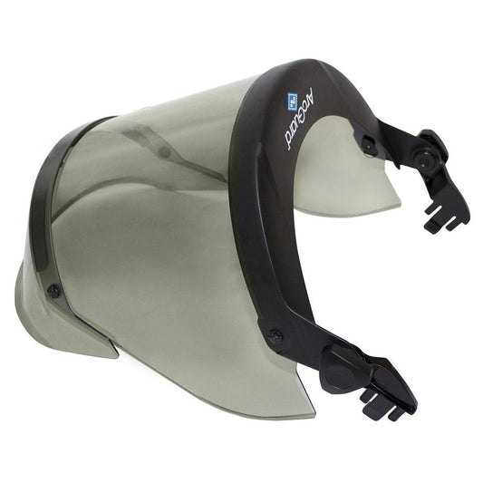 Face Shield Visors and Head Suspension or Helmet Mounts