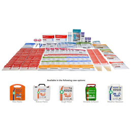 First Aid Kit for Wounds, Burns, and CPR - 50 People, Class A, 250 PCS