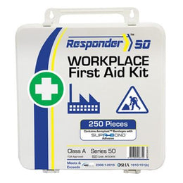 First Aid Kit for Wounds, Burns, and CPR - 50 People, Class A, 250 PCS