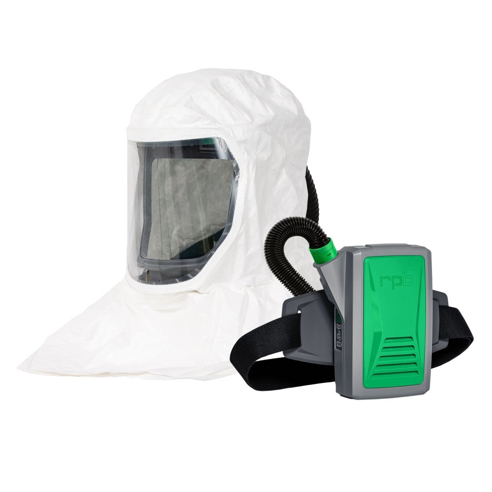 T-Link Respirator- PAPR/Supplied Air, Hood w Helmet/Bump Cap