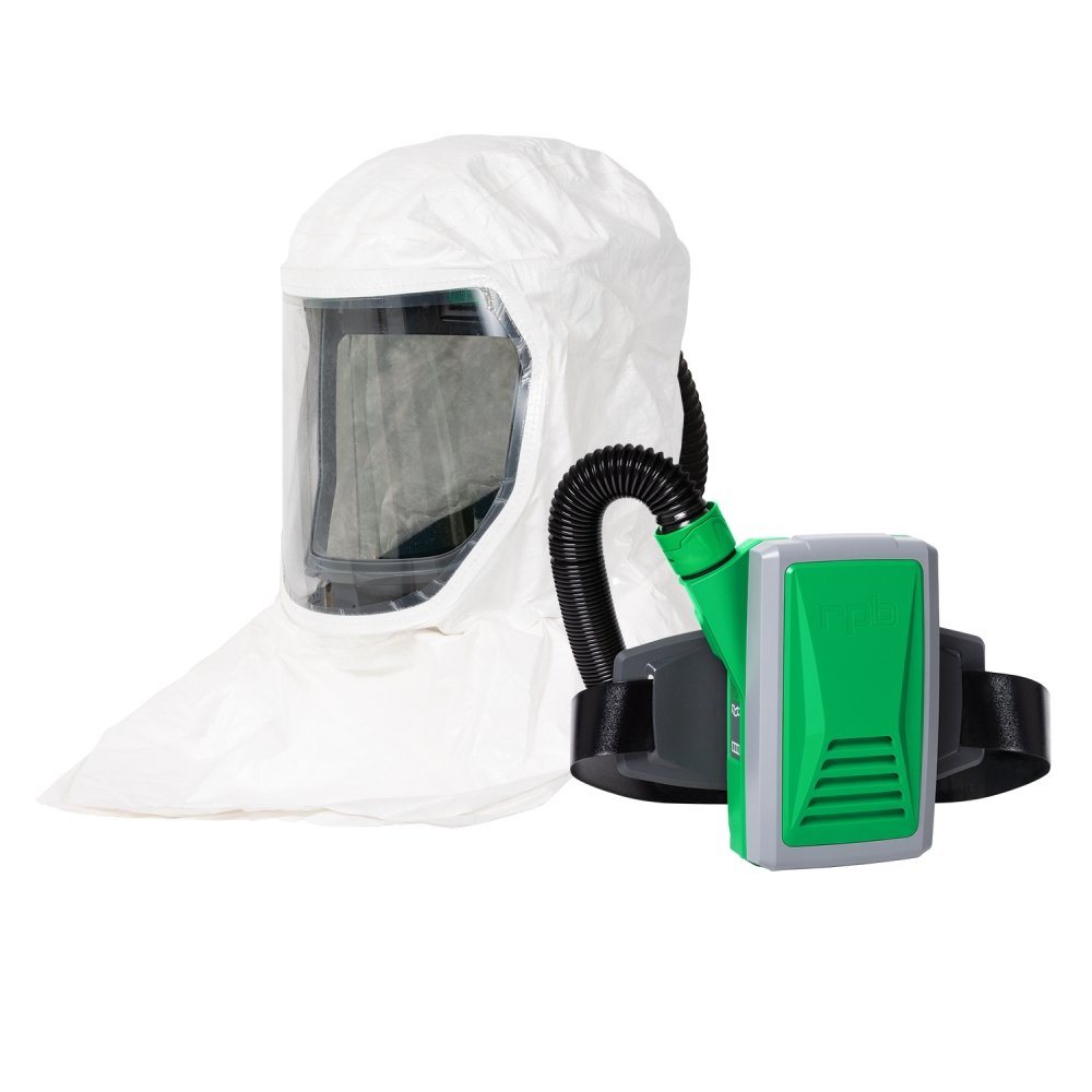 T-Link Respirator- PAPR/Supplied Air, Hood w Helmet/Bump Cap