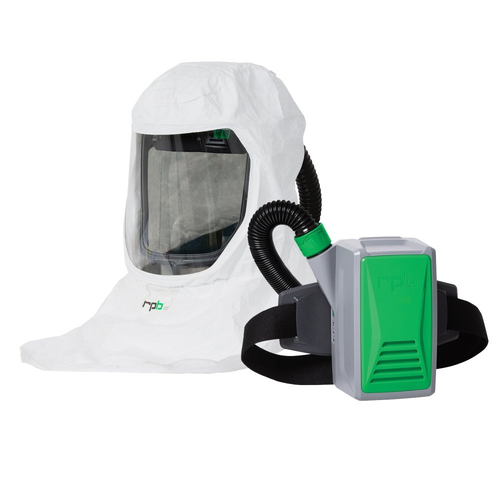 T-Link Respirator- PAPR/Supplied Air, Hood w Helmet/Bump Cap
