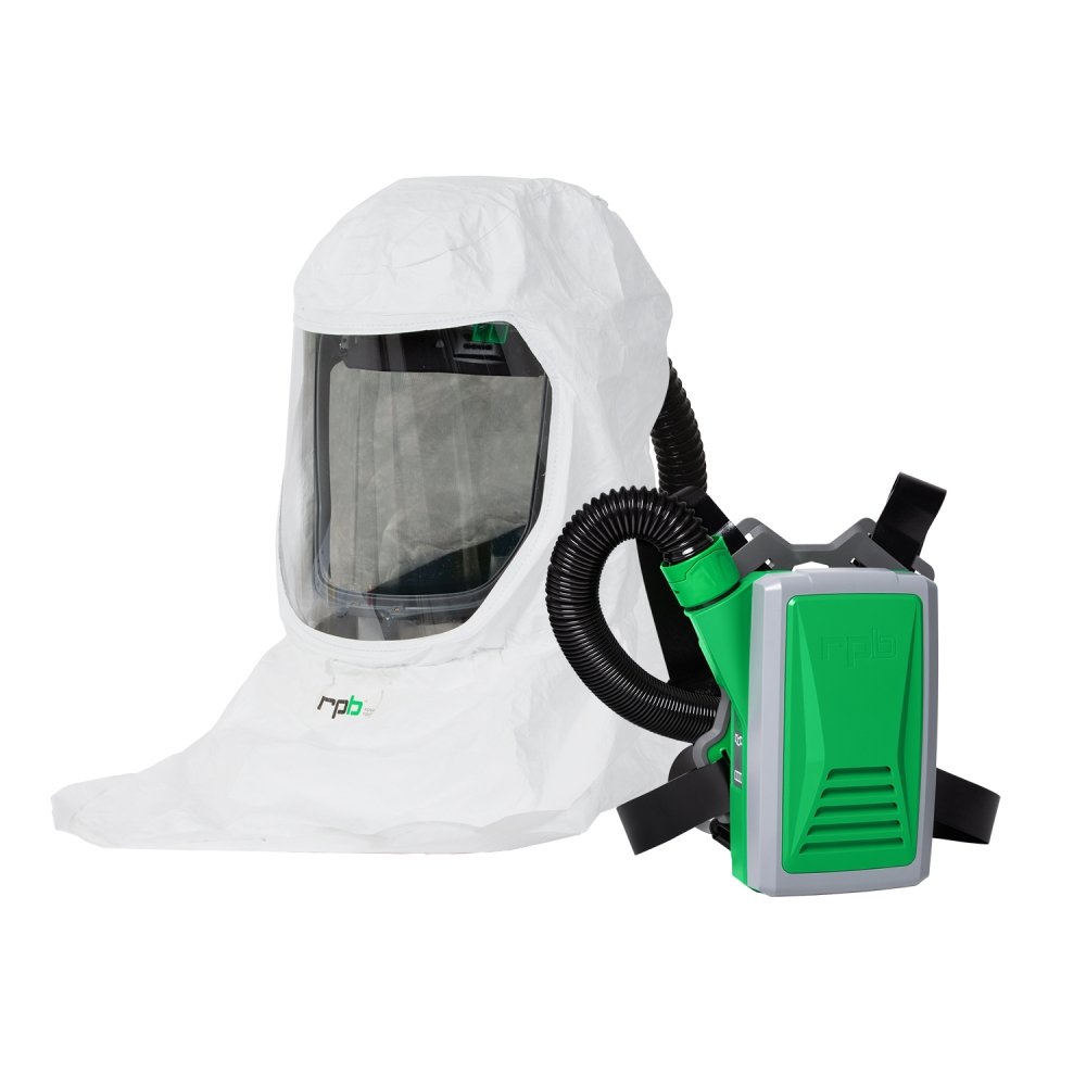 T-Link Respirator- PAPR/Supplied Air, Hood w Helmet/Bump Cap
