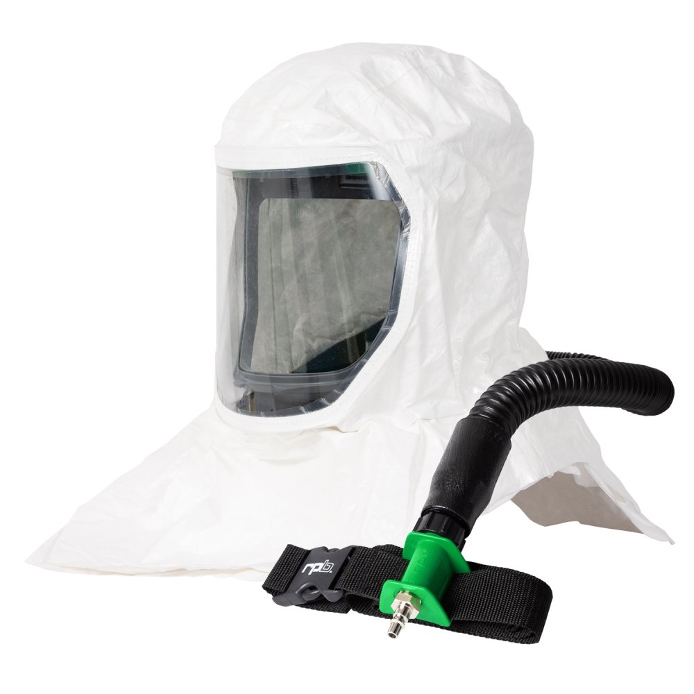 T-Link Respirator- PAPR/Supplied Air, Hood w Helmet/Bump Cap