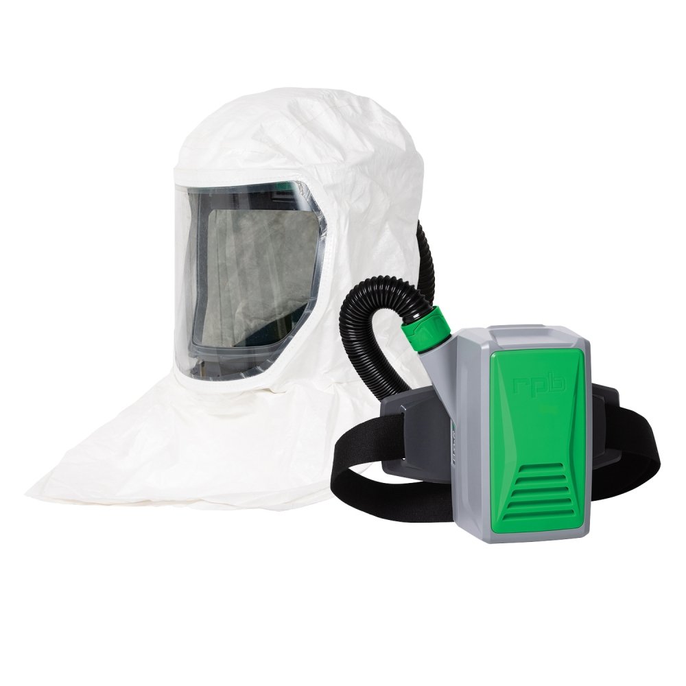T-Link Respirator- PAPR/Supplied Air, Hood w Helmet/Bump Cap